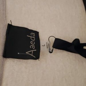Aaeda | Sweaters | Nwt Aaeda Sweater Cardigan Beige With Black White ...